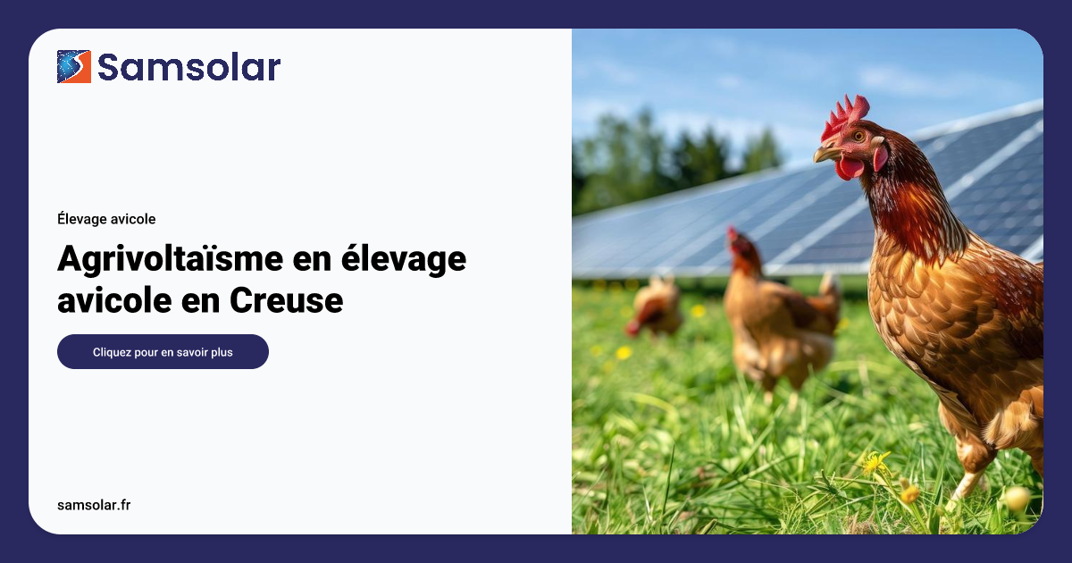 Agrivoltaïsme en élevage avicole en Creuse - Samsolar
